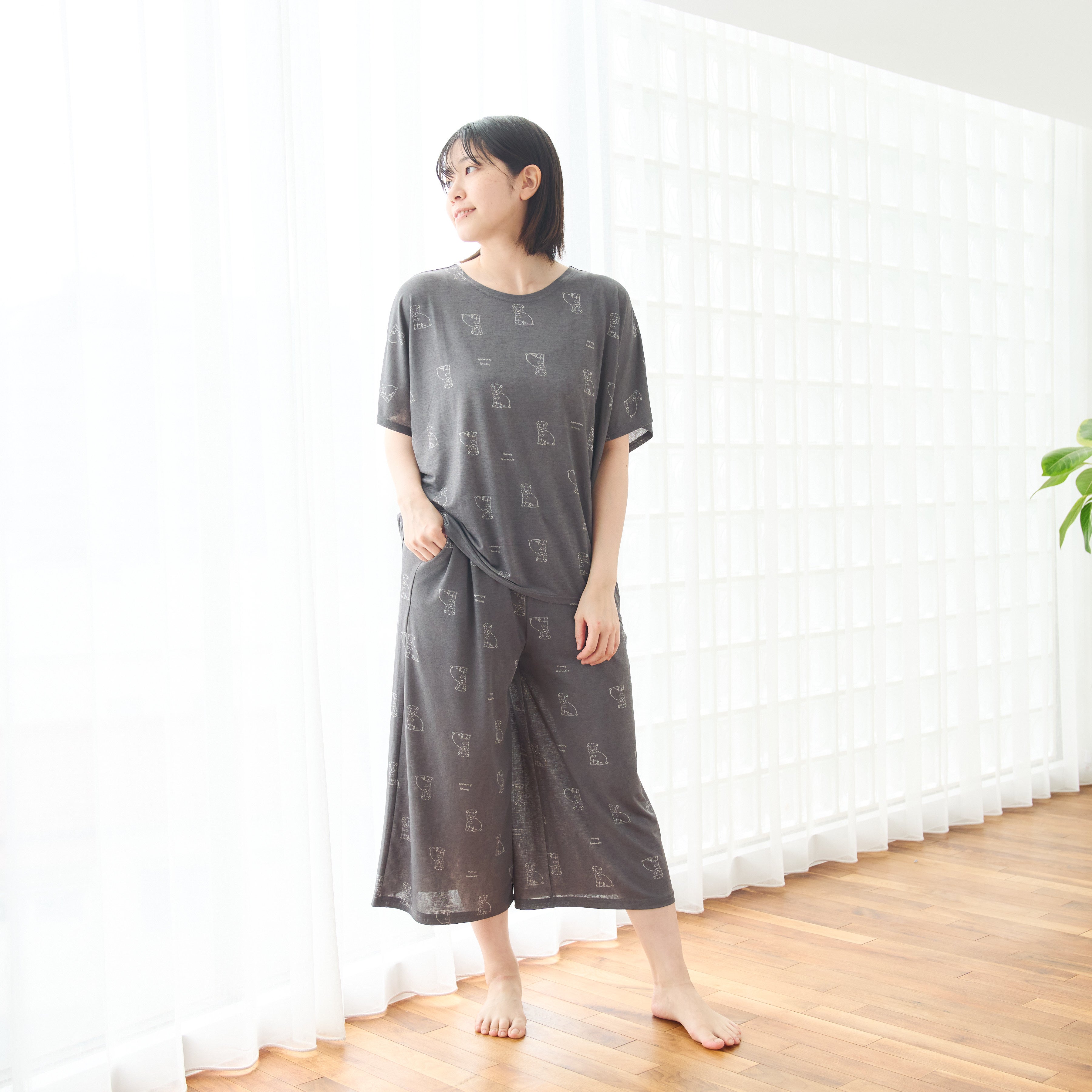 アニマル涼感七分丈パンツM～L – HAPiNS online shop